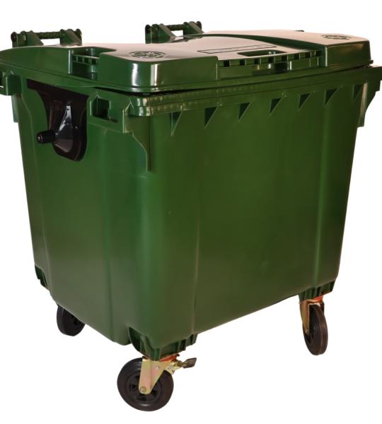 ISO-Certified 1100L Heavy-Duty dustbin- Garbage Container with Wheel ...